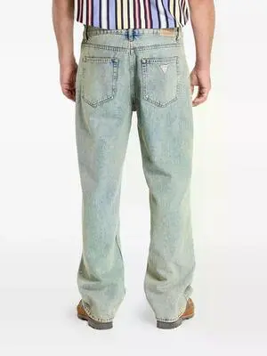 Guess Acid Wash Straight Leg Jeans
