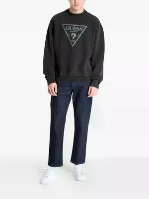 Guess Logo-print Sweatshirt - Black