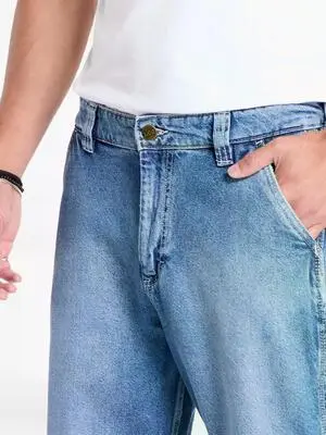 LEEM Faded Wash Hammer-loop Jeans - Blue