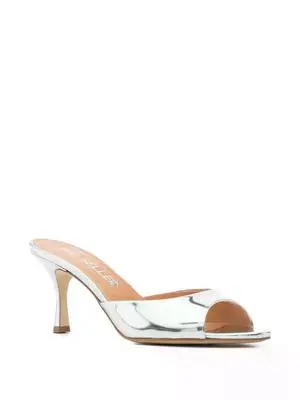THE SELLER Metallic Open-toe Mules