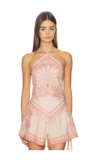 SHANI SHEMER Rosa Halter Top - Rose