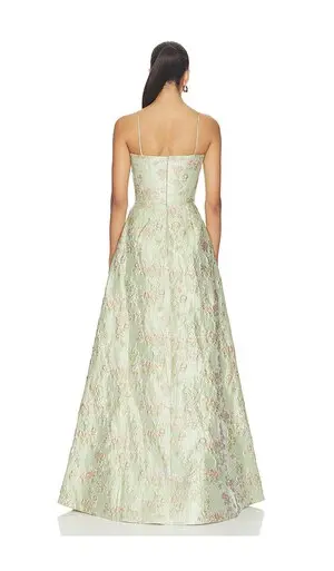 SAU LEE Andrea Brocade Gown