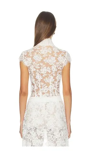 SAU LEE Saphina Lace Top