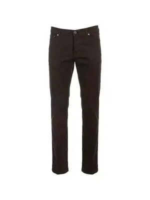 Kiton Five-pocket Straight-leg Trousers - Brown