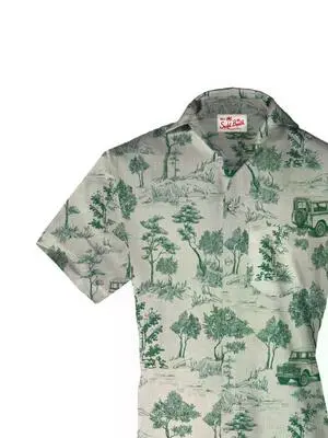 MC2 SAINT BARTH Toile Print Shirt - Neutrals