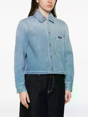 PENCE 1979 Betty Faded Denim Jacket - Blue
