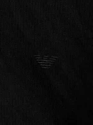 Emporio Armani Embroidered Logo Crew Neck Sweater