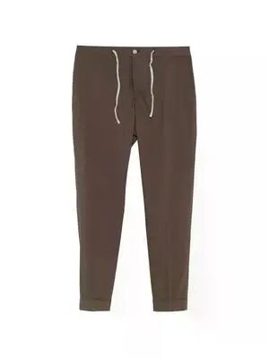 BARBA NAPOLI Barba Drawstring-Waist Trousers Brown