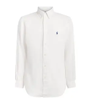 Polo Ralph Lauren Linen Custom-fit Shirt - White