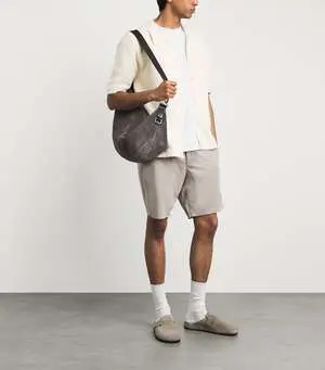 Paige Phillips Straight-leg Chino Shorts - Beige