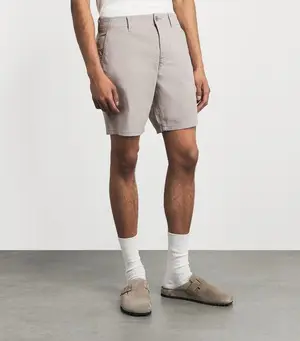Paige Phillips Straight-leg Chino Shorts - Beige