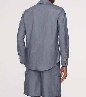 Burberry Cotton-blend Chambray Ekd Shirt