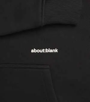 ABOUT:BLANK Cotton Loopback Hoodie - Black