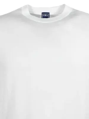 Fedeli Long-sleeve Crew Neck Sweater - White