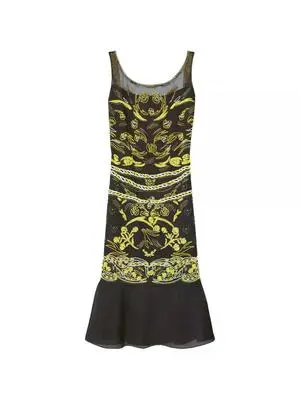 Tory Burch Embellished Mesh Midi Dress