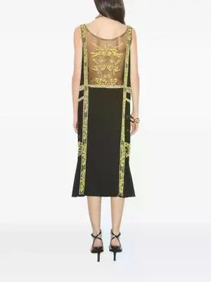 Tory Burch Embellished Mesh Midi Dress