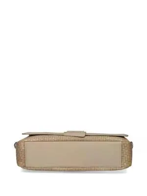 Armani Exchange Woven Paneled Tote Bag