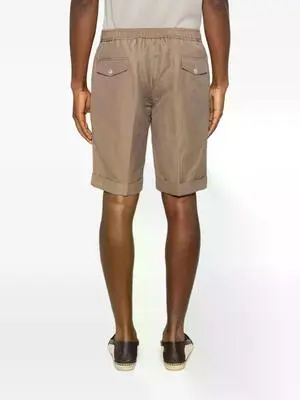 BARBA NAPOLI Capri Drawstring Shorts - Brown