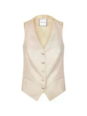 Tagliatore Sleeveless V-neck Waistcoat