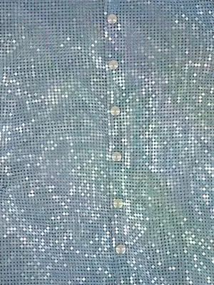 Rabanne Chainmail Maxi Dress - Blue