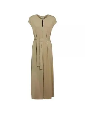 Max Mara Keyhole Detail Maxi Dress - Neutrals