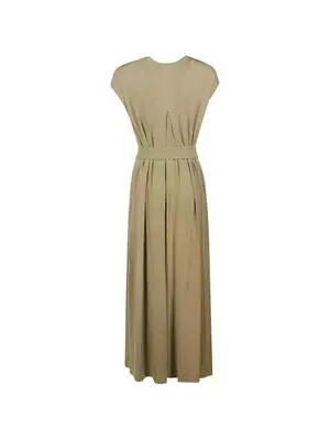 Max Mara Keyhole Detail Maxi Dress