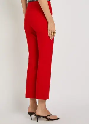 Vince Pintuck Cropped Woven Trousers