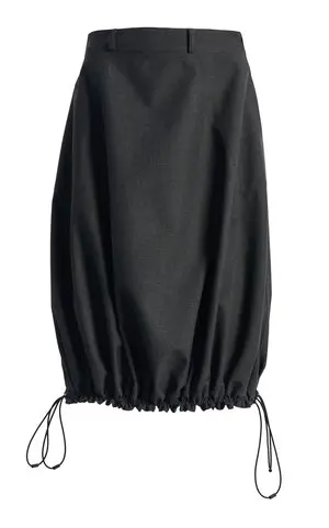 Coperni Tailored Balloon Drawstring Skirt - Grey