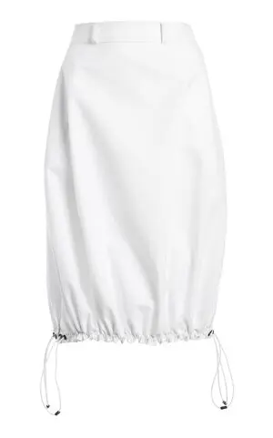 Coperni Tailored Balloon Drawstring Skirt - White