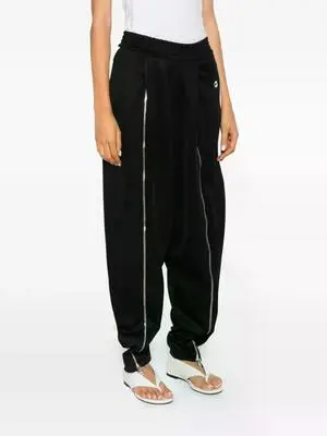 Coperni Sarouel Track Pants With Zip Detailing - Black