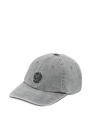 SUNFLOWER Sunflower Flower-Embroidered Baseball Cap Grey