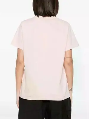 GANNI Graphic Print T-shirt - Pink