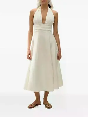 Faithfull The Brand Bianca Halter-neck Midi Dress - White