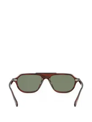 Oliver Spencer Estin Tortoiseshell-effect Pilot Frame Sunglasses