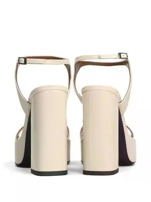 GIUSEPPE ZANOTTI Pat Platform 115 Sandals - Neutrals