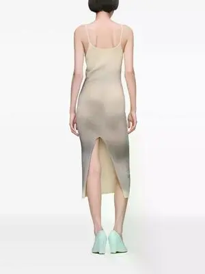 MAISON MARGIELA Floral Print Knit Maxi Dress