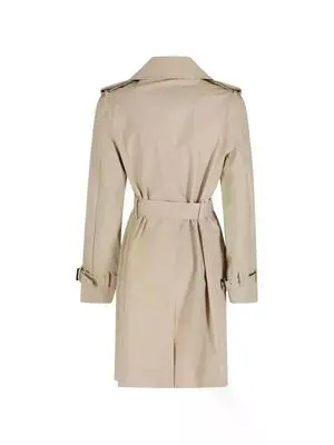 SAVE THE DUCK Double-breasted Belted Trench Coat
