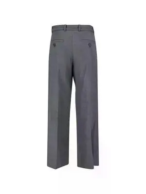 EUDON CHOI Belted Pleated Trousers