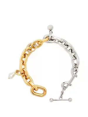 Rabanne Bi-colour Link Chain Necklace