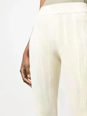 AERON Ribbed-knit Flared Trousers
