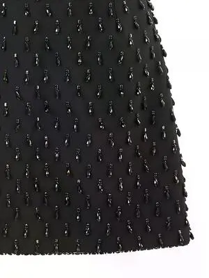 Carolina Herrera Bead-embellished A-line Skirt - Black