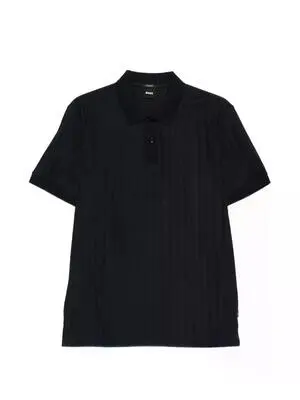 BOSS Buttoned Polo Shirt - Blue
