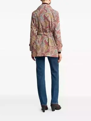 Etro Paisley Double-breasted Trench Coat