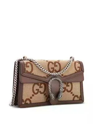 Gucci Dionysus Jumbo Gg Canvas Small Shoulder Bag - Brown