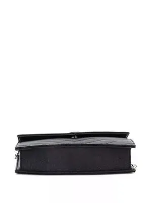 Saint Laurent Monogram Wallet On Chain Crossbody Bag - Black