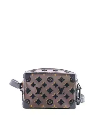 LOUIS VUITTON Soft Trunk Bag Monogram Tuffetage Canvas Mini Crossbody Bag - Black
