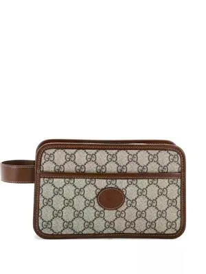 Gucci Interlocking G Patch Camera Bag Gg Coated Canvas