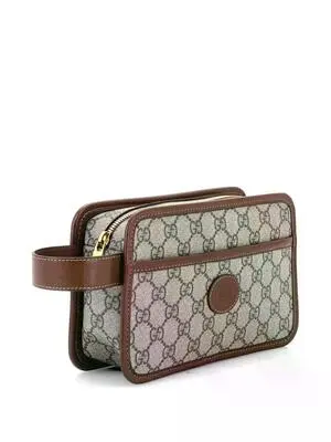 Gucci Interlocking G Patch Camera Bag Gg Coated Canvas
