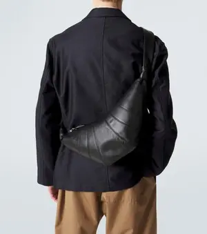 LEMAIRE Croissant Shoulder Bag - Black