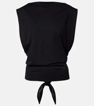 Jacquemus Marcel Moisson Top With Gold Hardware - Black